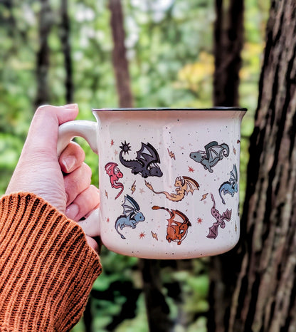 Chibi Dragons Ceramic Mug | Fourth Wing – Narrative Threads